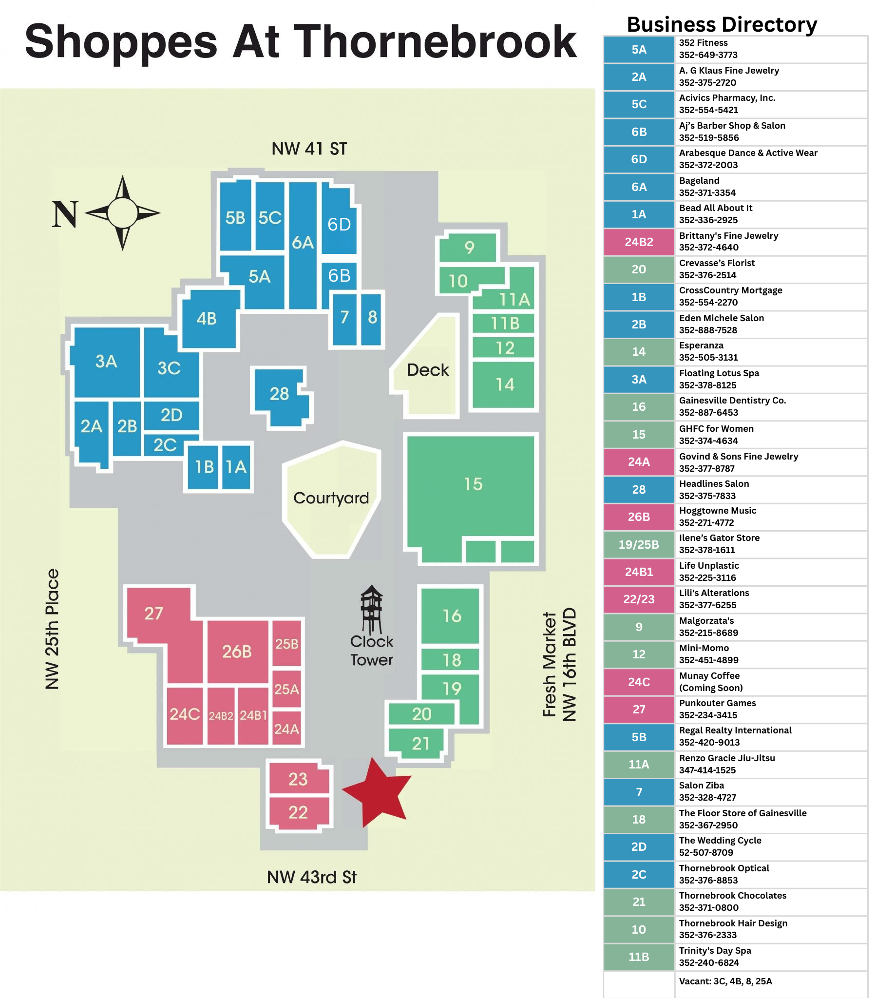 Map | Shoppes at Thornebrook